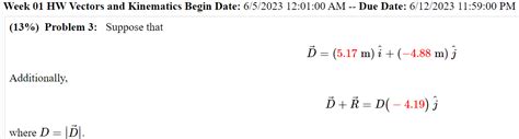solved part a what is the x component in meters of the