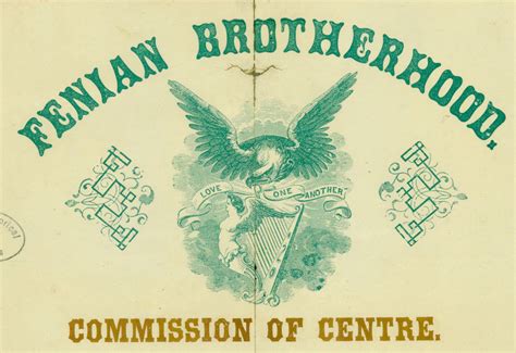 Fenian Brotherhood Commission Of Center Closeup