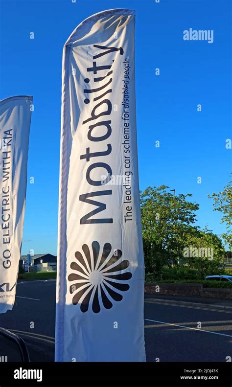 British Motability Scheme Sign In Warrington Town Centre Cheshire