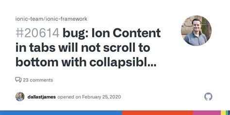 Bug Ion Content In Tabs Will Not Scroll To Bottom With Collapsible