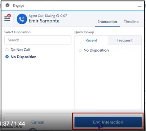 Salesforce End Interaction Use Cases
