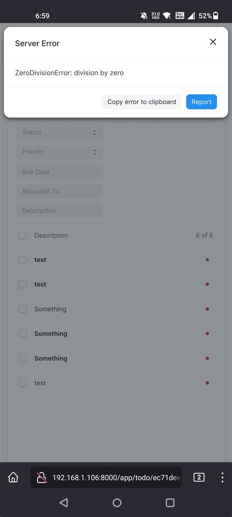 Server Error Modal Popup Not Displaying On Mobile Browsers · Issue 16531 · Frappefrappe · Github