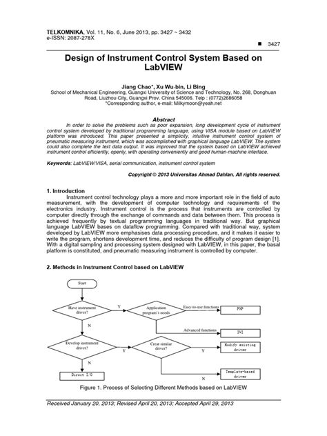 design of instrument control system based on labvi pdf device driver computing