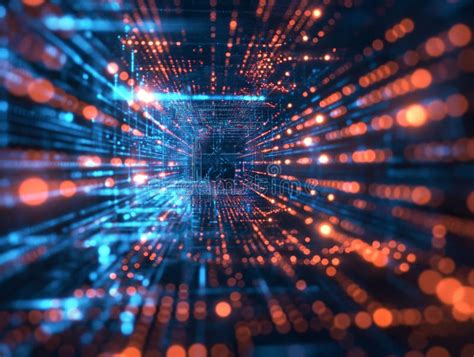 High Speed Digital Data Stream In Cyberspace Stock Image Image Of Flow Stream 309805577