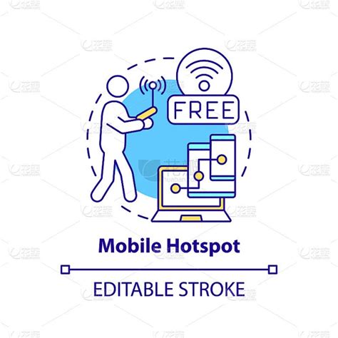 移动热点概念图标素材 花瓣网