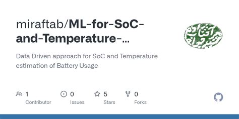 Github Miraftab Ml For Soc And Temperature Estimation Of Battery Data Driven Approach For Soc