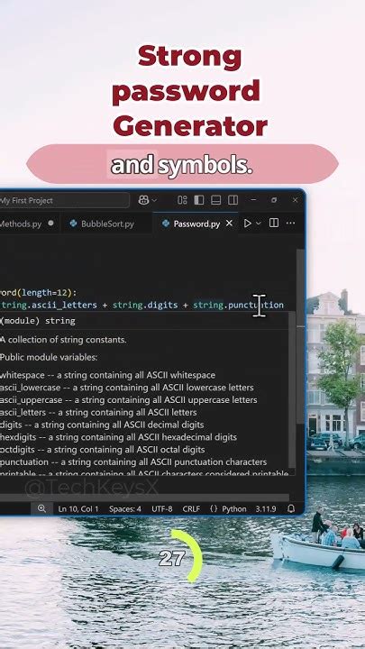 Python Mini Project For Password Generator Pythonprogramming Python Coding