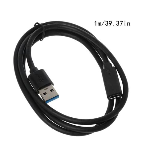 USB 3 0 Male To Type C Female Adapter Cable For USB C Charging And Data Sync 1m Shopee Thailand