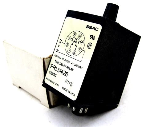 NEW SSAC PRLM426 TIME DELAY RELAY 120VAC SB Industrial Supply Inc
