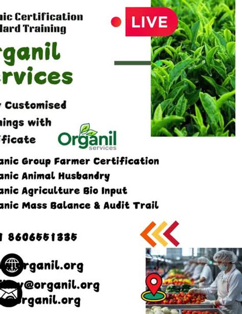 Organil On Linkedin 🍃 Organil Certification Standard Training Daily Trainings Are Conducted