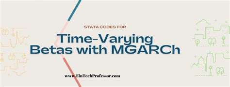 Stata Codes For Conditional Beta Using Mgarch Approach Stataprofessor