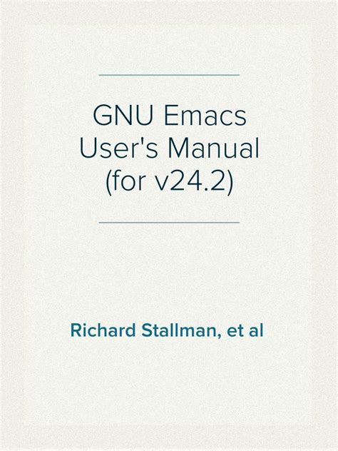 Gnu Emacs Reference Card Download Free Pdf Gnu Free Software