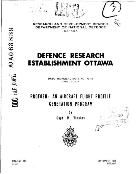 Pdf Profgen An Aircraft Flight Profile Generation Program Dokumentips