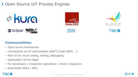 Iot Open Source Integration Comparison Kura Node Red Flogo Apache Nifi Streamsets Ppt