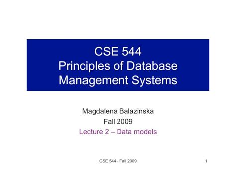 pdf cse 544 principles of database management systems cse 544