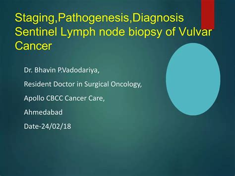 Vulval Cancer Diagnosis And Staging Pptx Cancer Diseases And