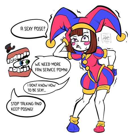 Pomni Fanservice By Ntraccoonart On Newgrounds