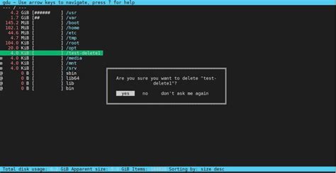 Gdu Tool For Disk Usage Analyzer For Linux Sysadminxpert