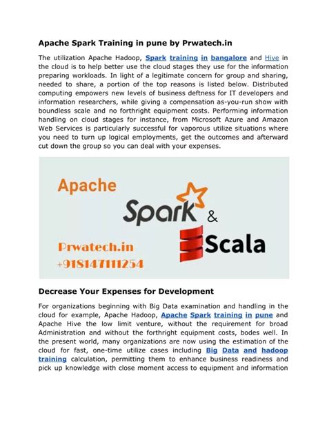 Ppt Apache Spark Training In Pune Powerpoint Presentation