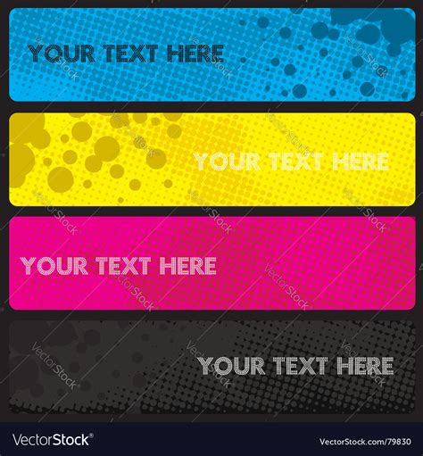 Cmyk Halftone Dot Pattern Vector By Amourfou Image 1226241 Vectorstock