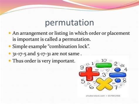 Presentation On Permutation And Combination And Number System Ppt
