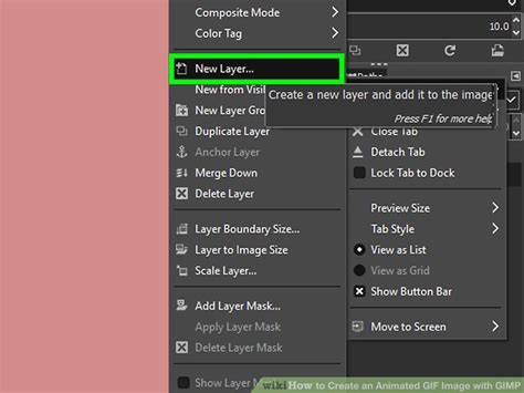 How To Create An Animated GIF Image With GIMP With Pictures