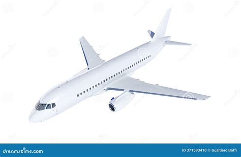 Passenger Jet Airplane Taking Off From Runway During Stormy Dramatic