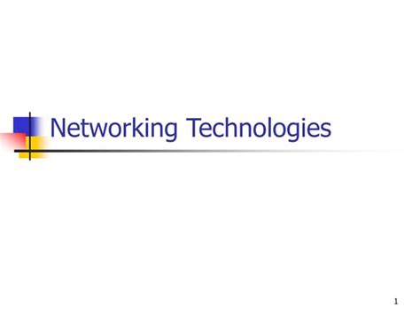 04 Networking Technologiesppt Free Download