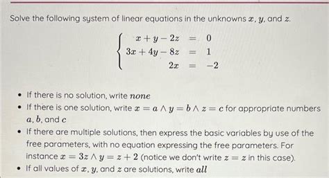 Solved Use The Reduced Row Echelon Form You Found In The Chegg Com