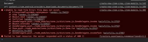 Bug Read File Unable To Read From Content · Issue 2270 · Ionic Team