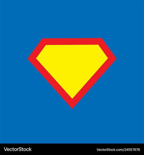 Superhero Logo Template Royalty Free Vector Image