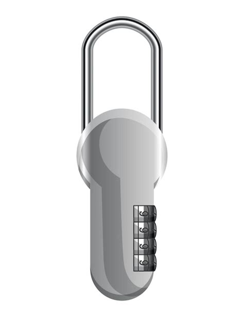 Premium Vector Code Padlock Lock With Combination Password Code