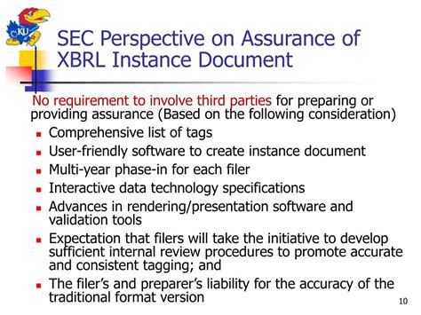Ppt Comprehensive Approach To Assurance On Xbrl Instance Documents