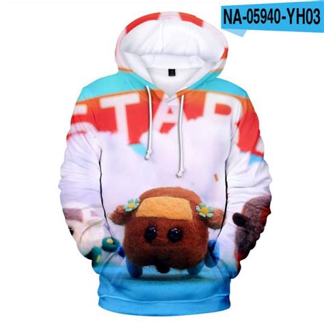 ₩24894에서 애니메이션 Pui Pui Molcar 3d 인쇄 대형 여성용 남자 까마귀 스웨트 셔츠 스트리트웨어 힙합 풀로 후드 재킷 남성 트랙 슈트 8170801