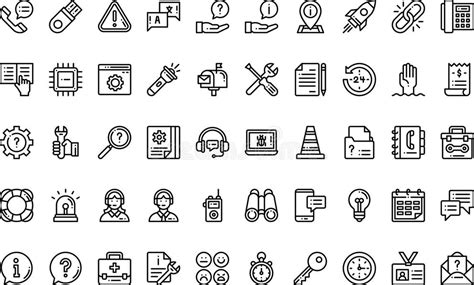 Support Icons High Quality Vector Icons Collection With Editable Stroke Ideal For Professional