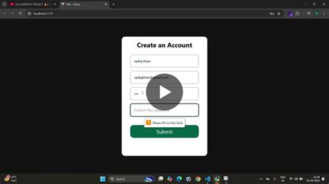 Reactjs Frontenddevelopment Webprojects Formvalidation Tailwindcss
