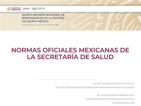 Normas Oficiales Mexicanas Enfermería Lina Hernández Udocz
