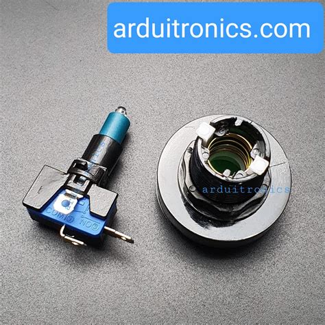 ปุ่มกดตู้เกม สวิตช์กดติดปล่อยดับขนาดใหญ่ 46mm พร้อมไฟ Led สีเขียว Arduino Raspberry Pi