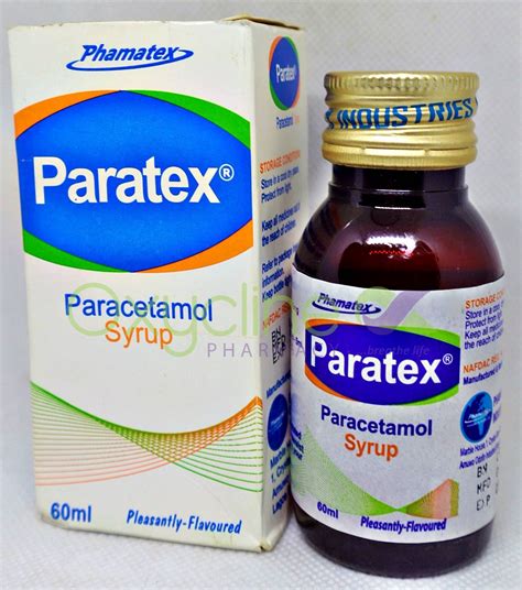 Paratex Paracetamol Syrup 60ml Oxycline Pharmacy Paratex Paracetamol Syrup 60ml Oxycline Pharmacy