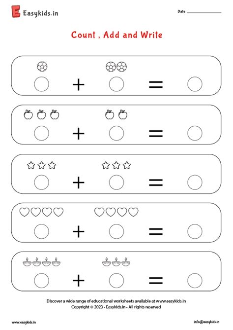 Count Add And Write Worksheet