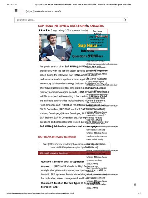 top 250 sap hana interview questions best sap hana interview questions and answers wisdom