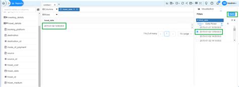 Datedate Time Usage As Filters In Helical Insight Helical Insight