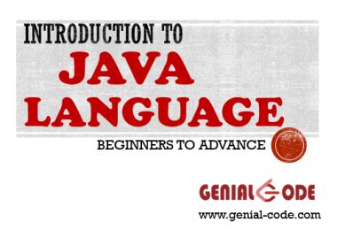 Introduction To Java Programming Language Pdf Genial Code