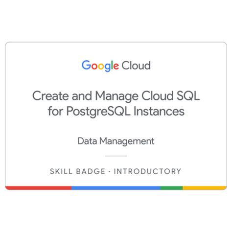 Create And Manage Cloud Sql For Postgresql Instances Skill Badge Credly