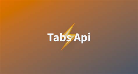 Abidlabs Tabs Api At Main