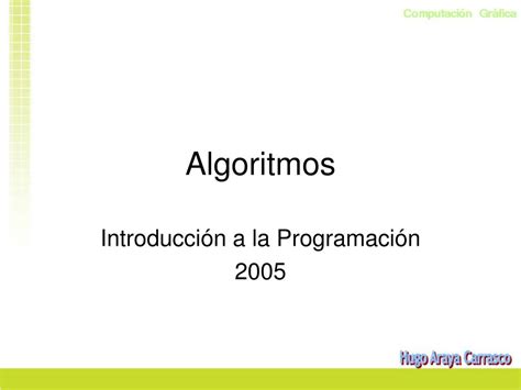 PPT Algoritmos PowerPoint Presentation Free Download ID 4678234