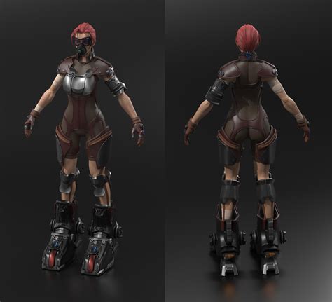 Woman Mech Works In Progress Blender Artists Community