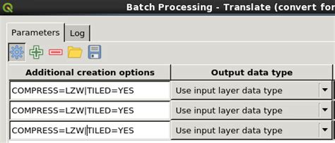 Gdal Adding Multiple Additional Options To Qgis Batch Processing
