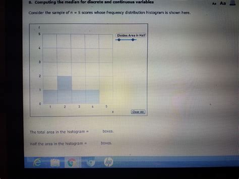 Solved Computing The Median For Discrete And Continuous Chegg