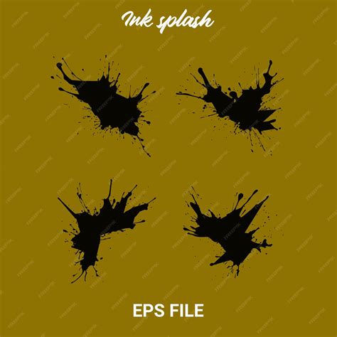 Premium Vector Ink Splash Vector Eps File